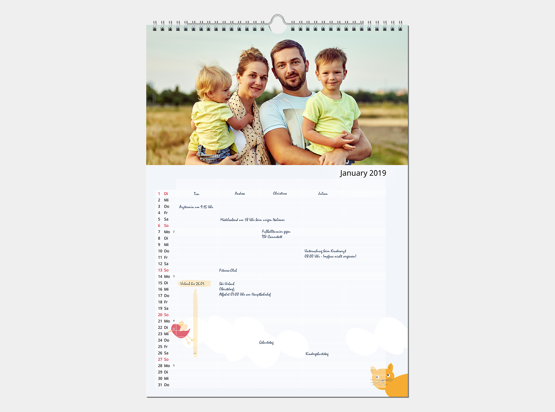 Fotokalender selbst gestalten: Ideen für jeden Anlass * MyInspirations ...